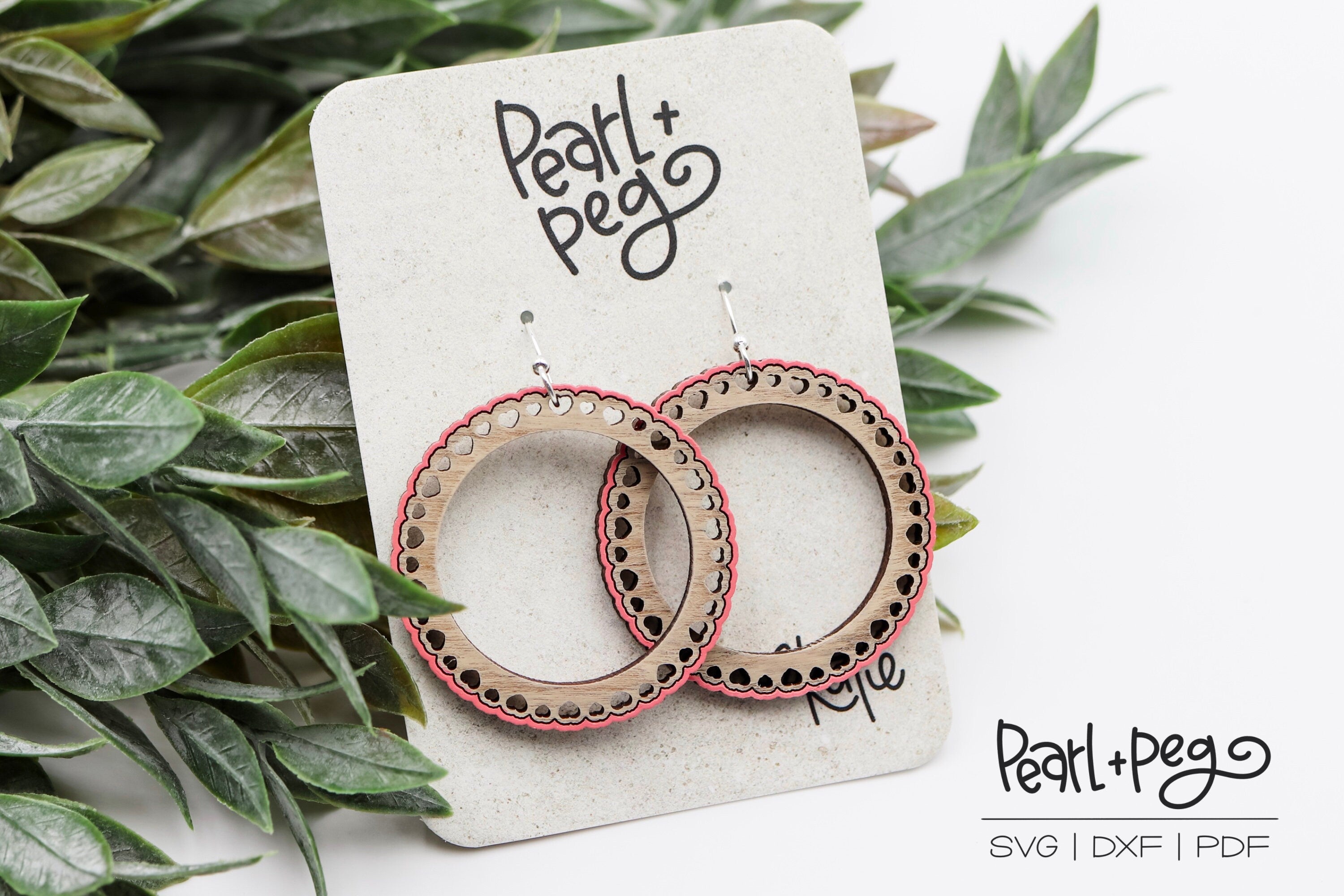 Heart Scallop Hoop Laser Engrave Cut File Valentines – Pearlandpeg